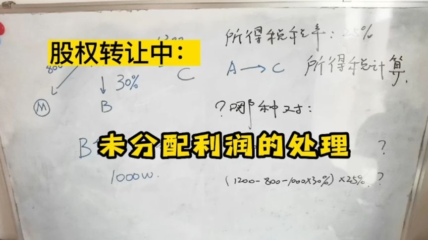 股权转让中有未分配利润咋办?