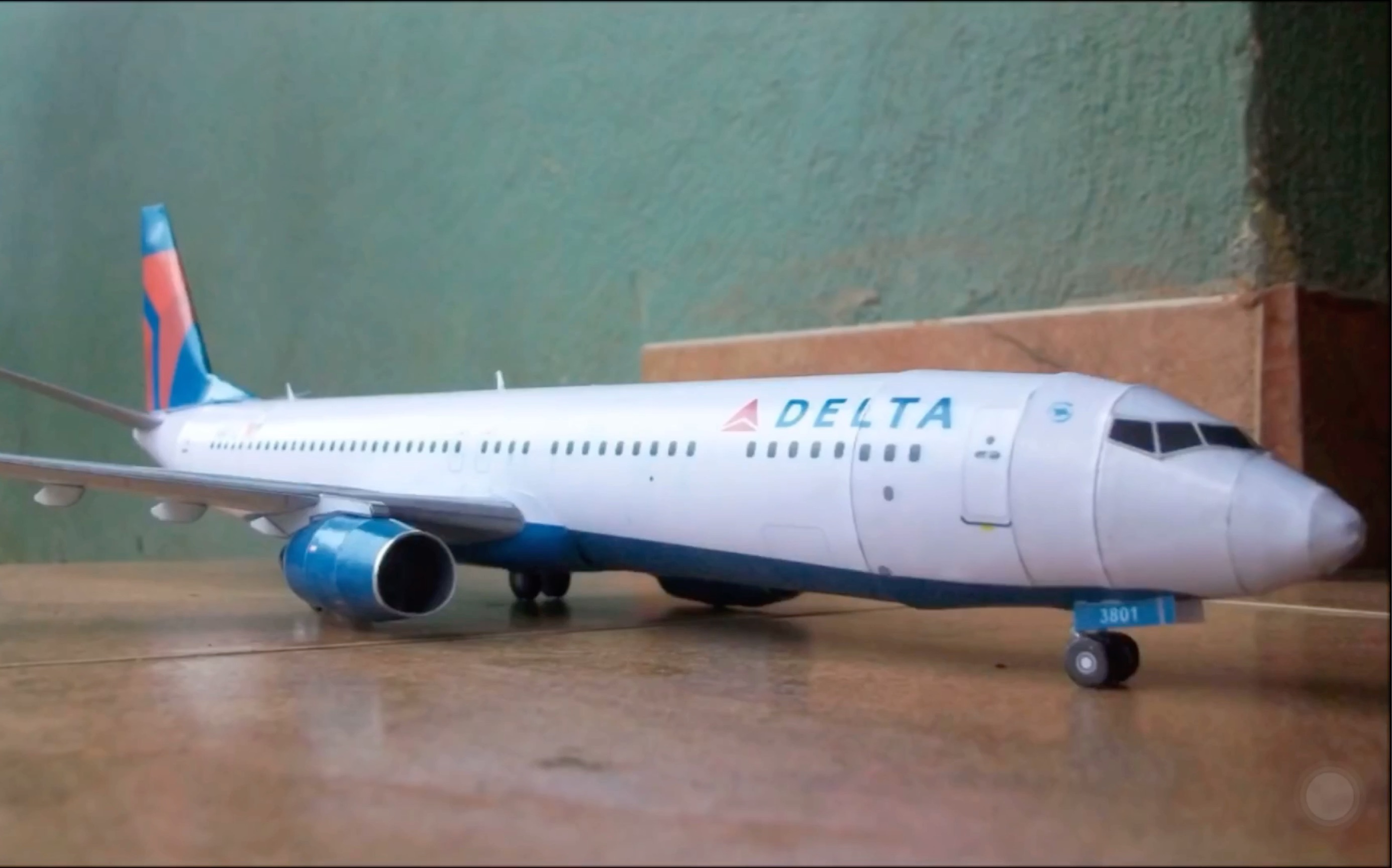 【纸模】达美航空b739客机制作