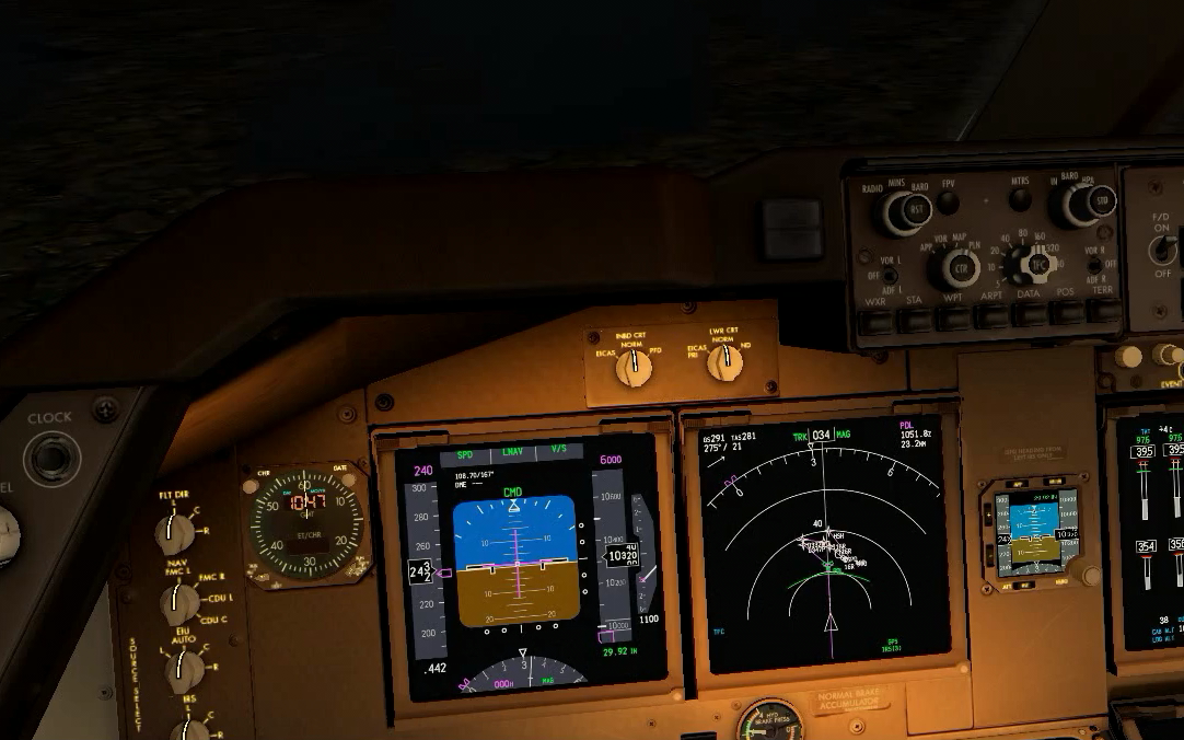 【FSX】PMDG-B747无ILS降落浦东国际机场-从巡航到脱离跑道