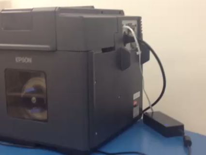 爱普生TM-C7520G高速裁切演示