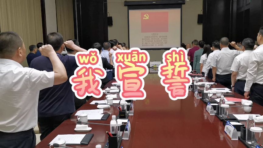 自治区工商联,组织机关和社会团体党员进行入党宣誓