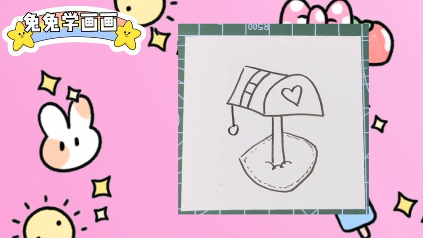 童趣简笔画:把给好朋友的信放进邮筒#少儿招募计划#