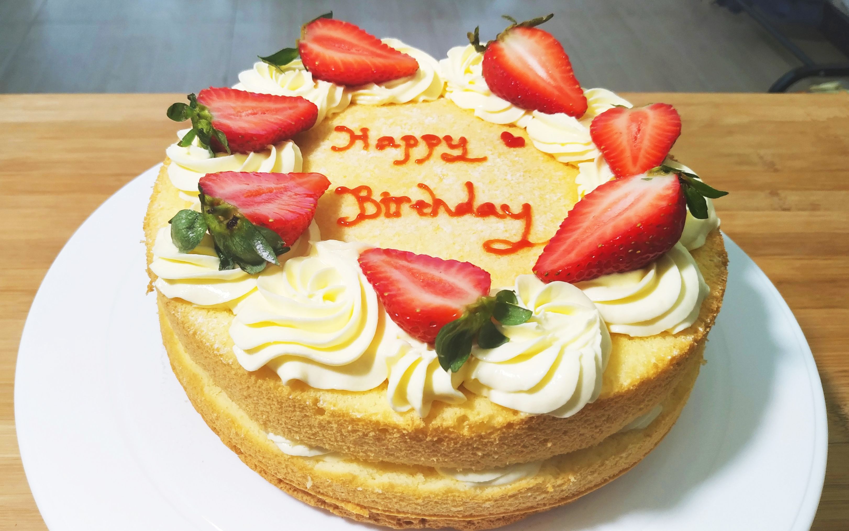 生日蛋糕在家就能做,步骤简单又美味,生日别去买蛋糕啦,收藏了