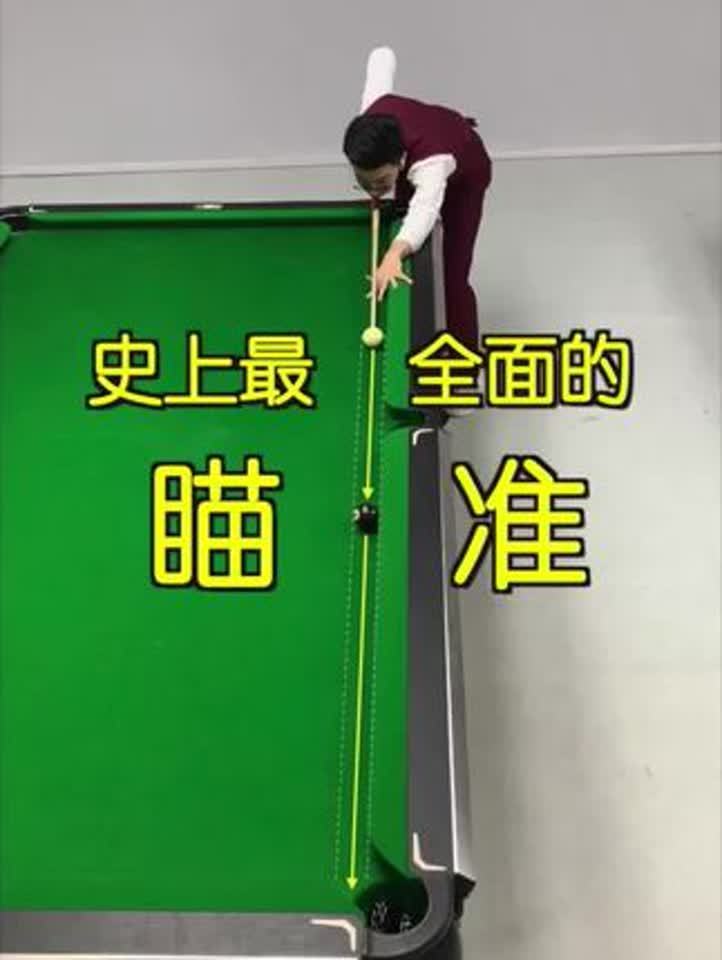 台球 台球瞄准技巧