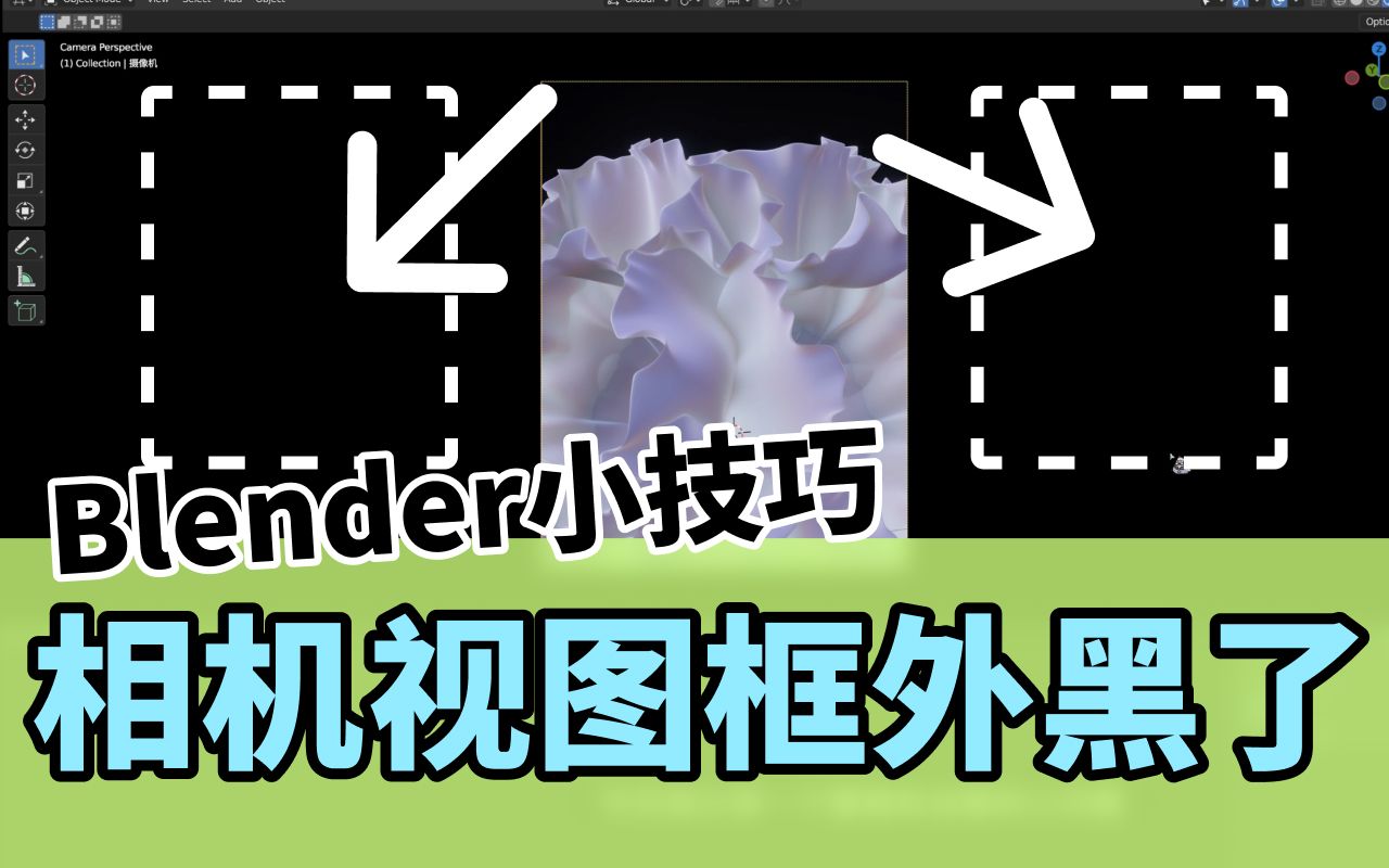 blender小技巧011-渲染预览的时候摄像机视图外一片漆黑怎么办