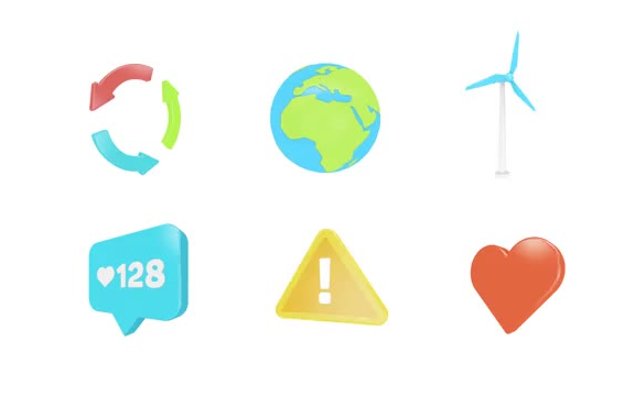 18736 三维图标集AE模板