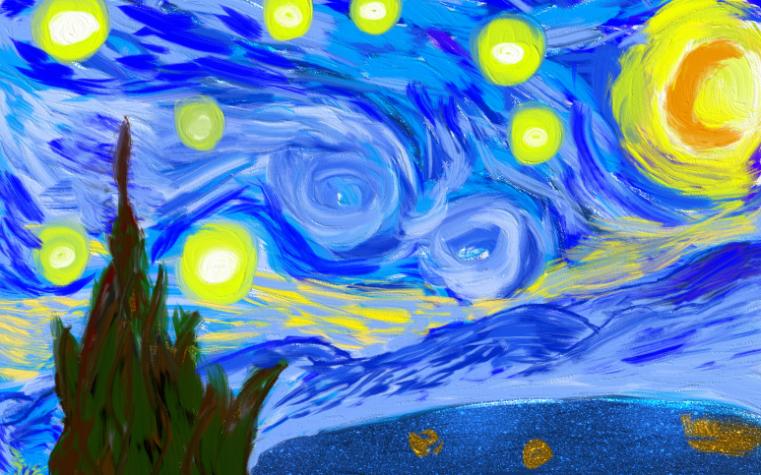 【Art Set】油画 梵高 星月夜