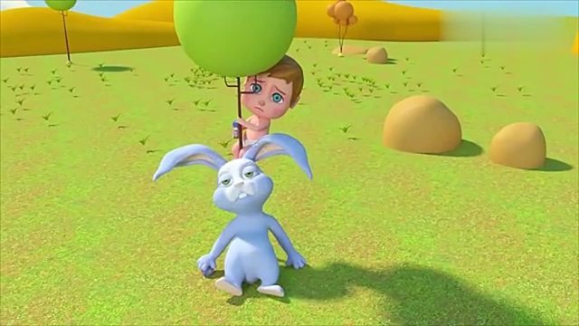 儿童卡通片:小伙伴吹泡泡糖,变出大笨象与大狮子