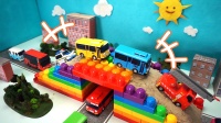 益智工程车精彩动画 第144集 积木桥建好啦