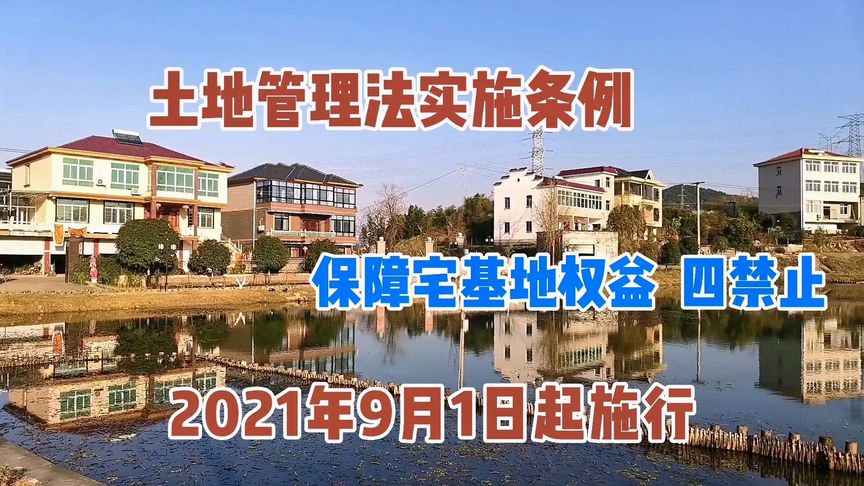 宅基地 |《土地管理法实施条例》将实施,四禁止规定保障农民权益