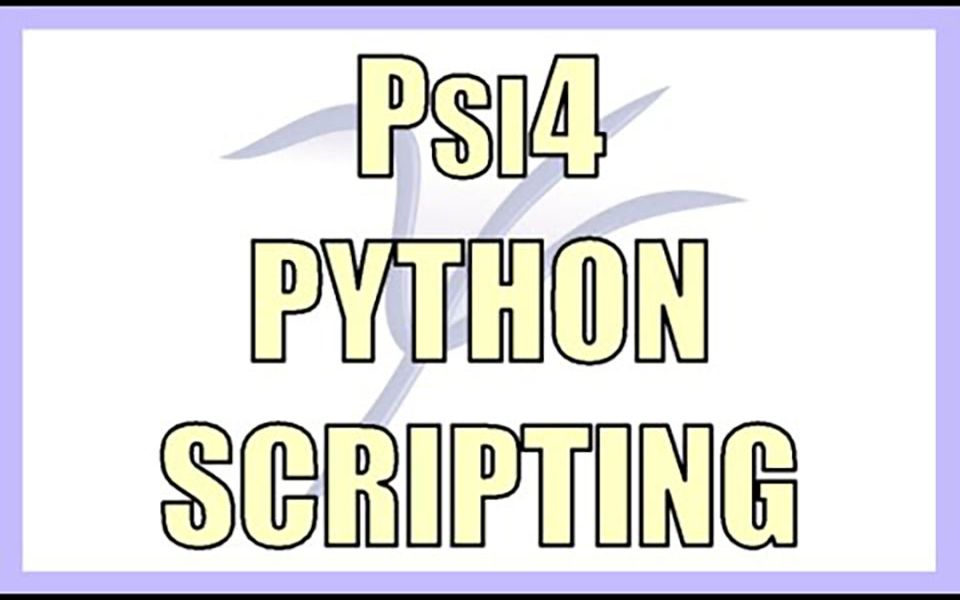 Psi4教程 | 利用Python脚本辅助你的计算