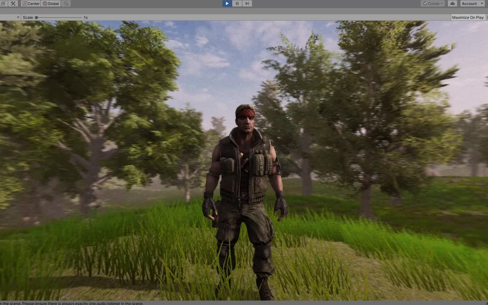 unity3d做的游戏场景