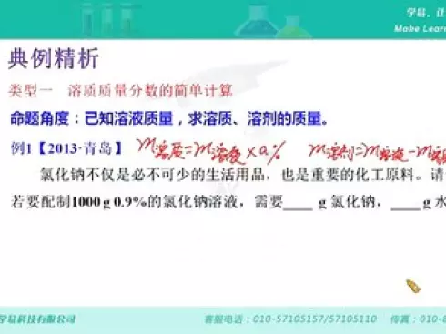 化学计算 第三讲 有关溶质质量分数的计算(成品)