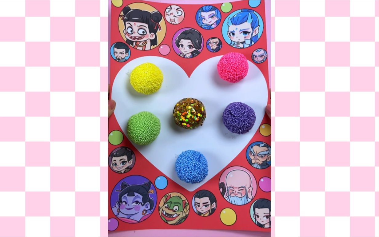 自制哪吒龙珠捏捏乐#手工制作 #自制盲盒 #快成长计划 #二次元周末爆...