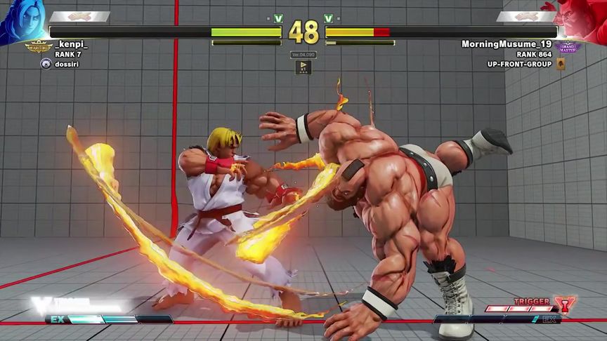 【街头霸王5】世界第一肯 世界段位第7 华丽操作 完美碾压!