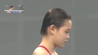 全运会女子跳水10米跳台决赛,小将张家齐高难度动作,最后夺得冠军!
