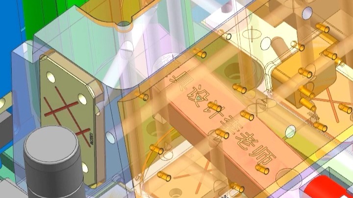 模具经典结构,滑块上加延迟斜顶结构