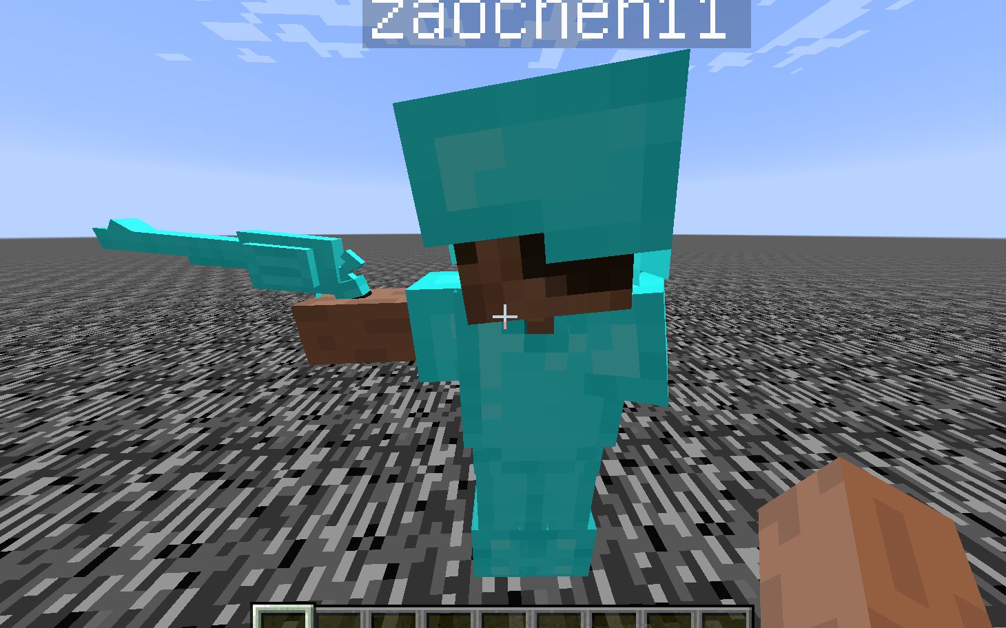 我的世界hbm mod的异变金属锤和枪VS无尽砧板套装!