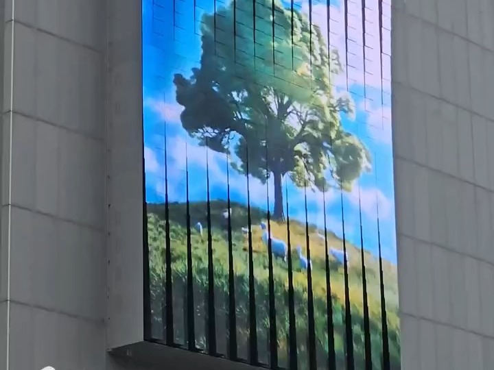 [物理移动LED]欣赏移动波浪屏3D凹凸标志 #maxtyle #东大门