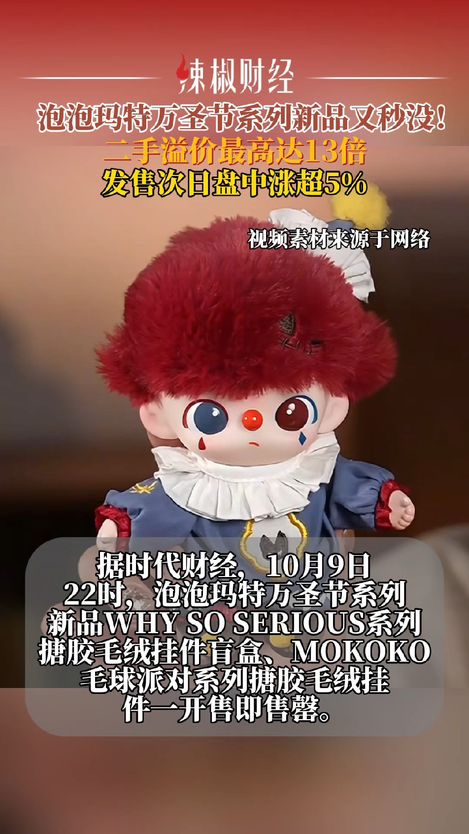 泡泡玛特新品又秒没!发售次日盘中涨超5%