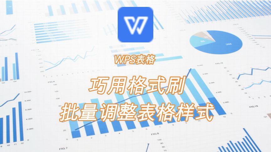 WPS表格-巧用格式刷,批量调整表格样式