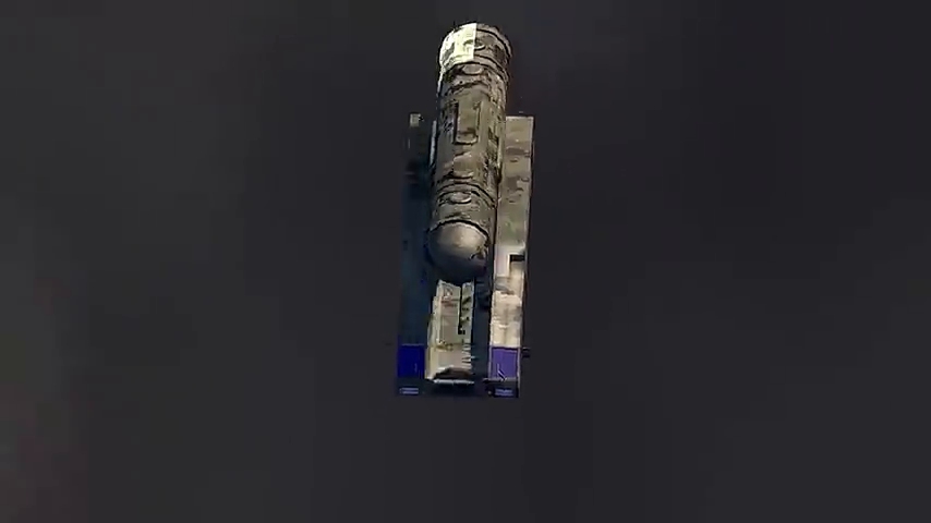 东风-41洲际战略核导弹发射模拟,这威力堪称镇国神器