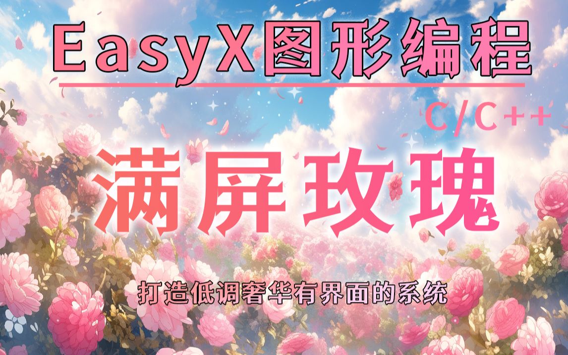 【C/C++项目案例】用C语言打造满屏玫瑰花表白!看谁还说程序员不懂...