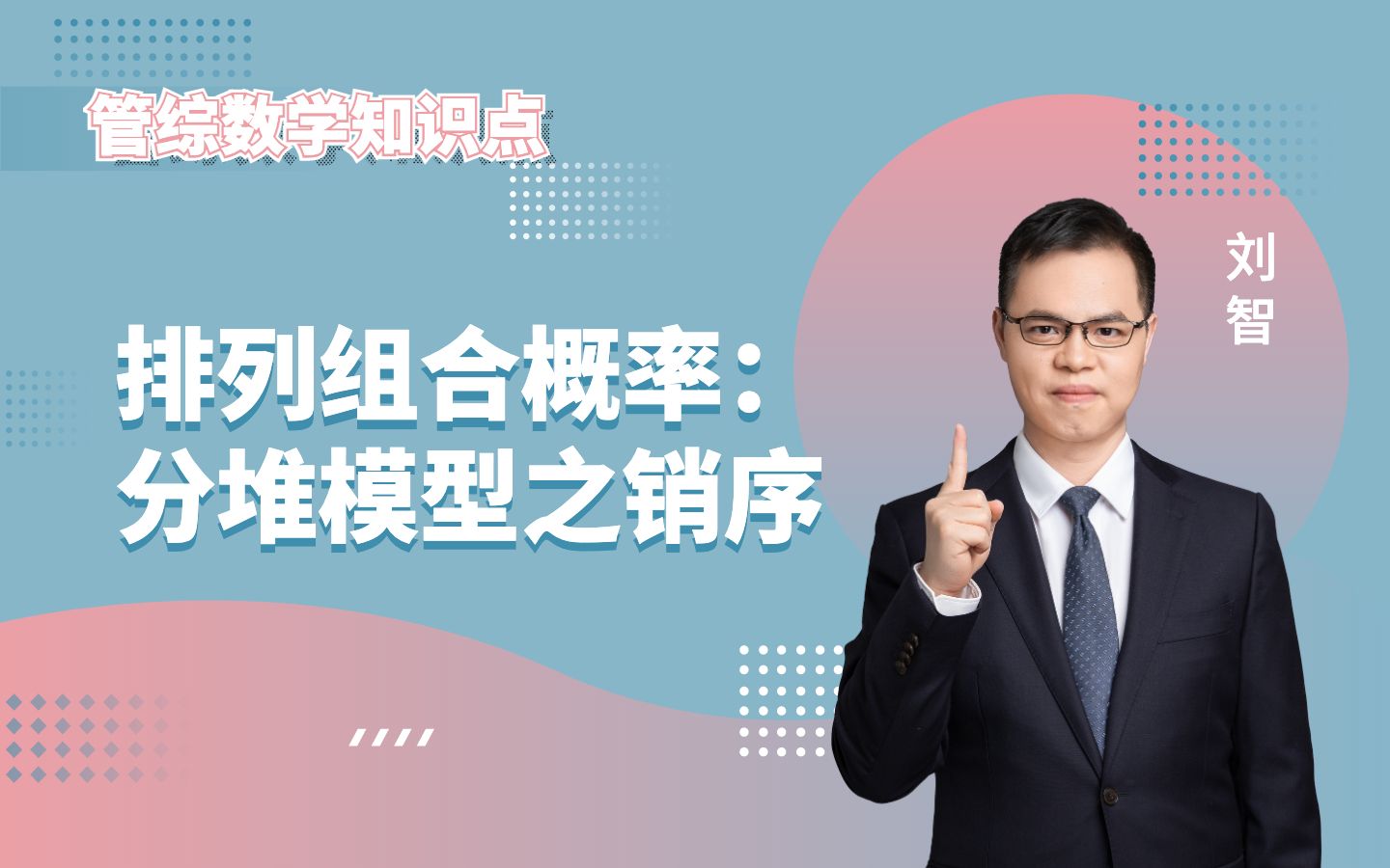 【管综数学】刘智管综数学知识点:排列组合概率——分堆模型之销序(...