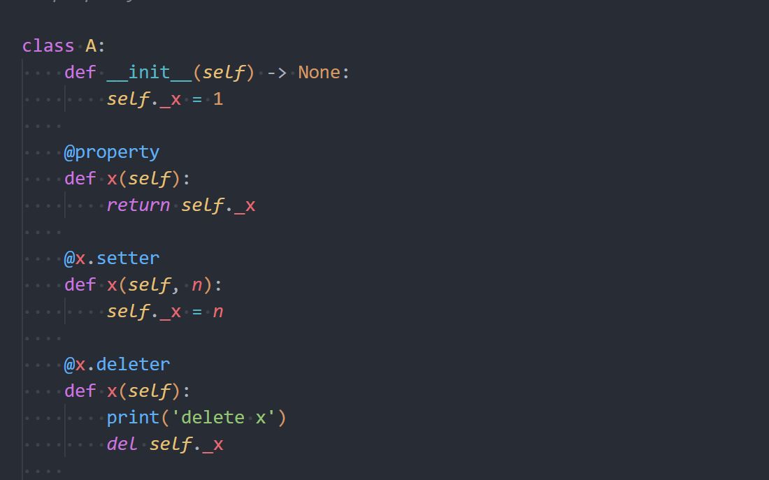 Python @property