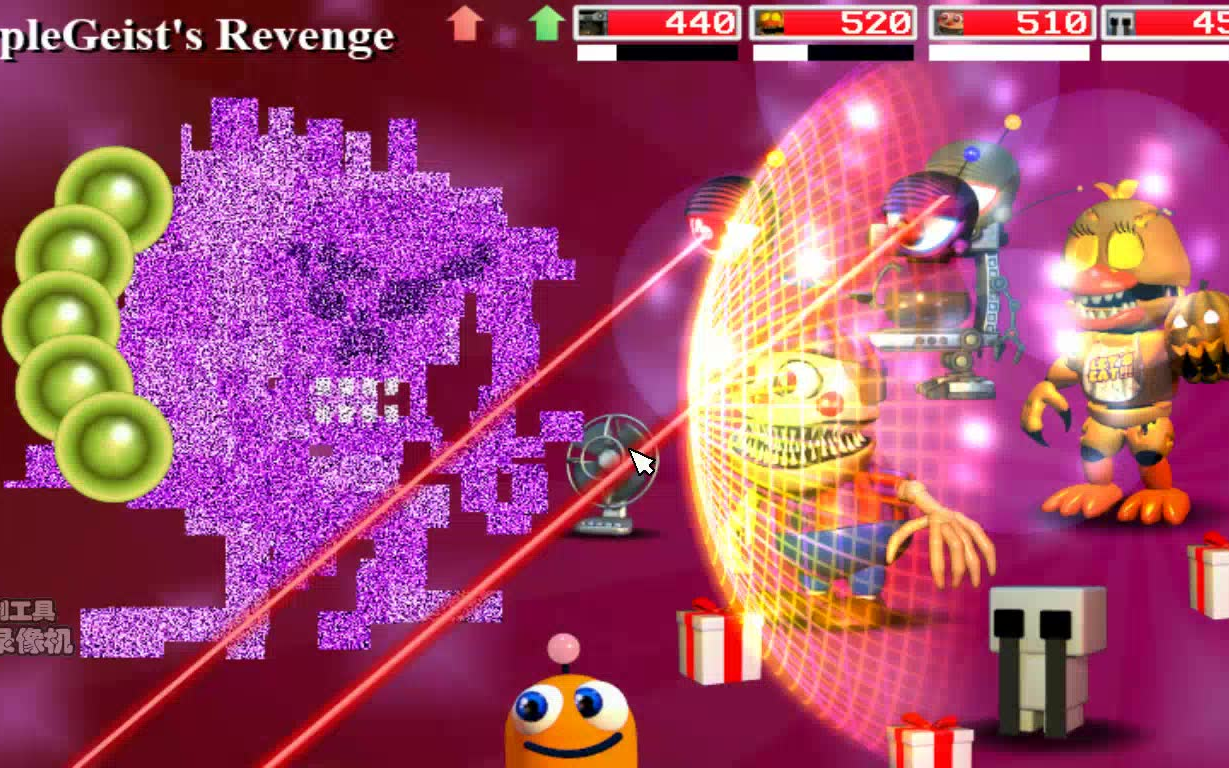 【低画质&微卡顿警告】fnaf-world:Redacted 最终BOSS:PurpleGeist‘...