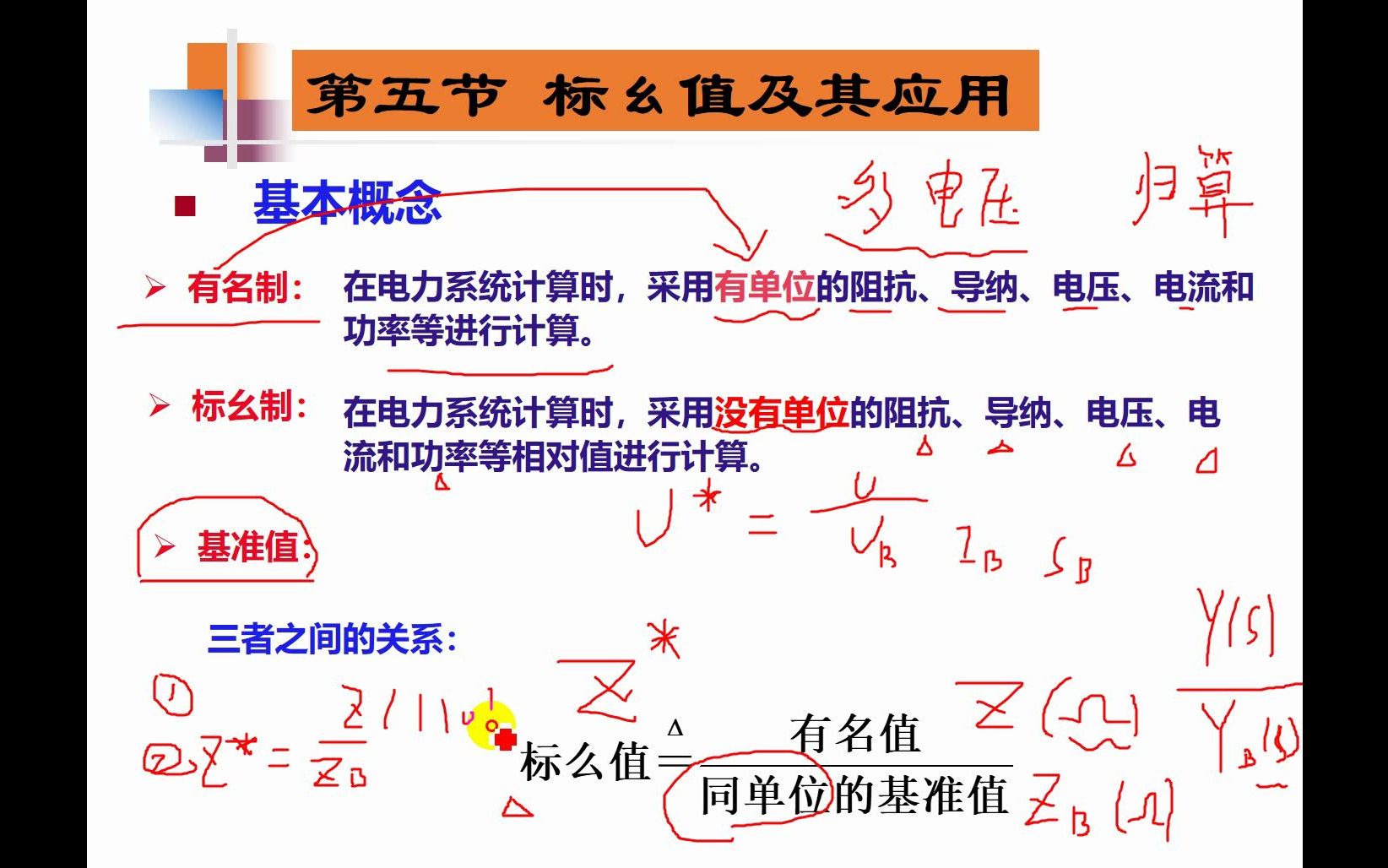 电力系统的标幺值