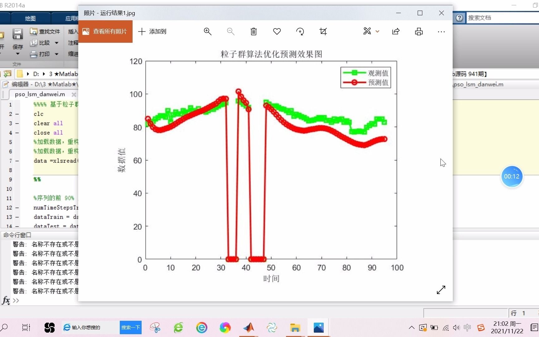 【风电功率预测】基于matlab粒子群算法优化LSTM风电功率预测【含...