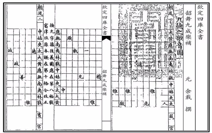 离谱的谱!我从未见如此奇葩之古乐谱!(元·余载·箫韶九成乐补其一·...