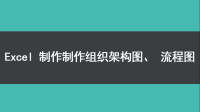 excel制作制作组织架构图、流程图