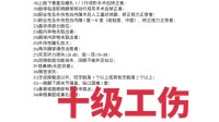 工伤十级鉴定标准