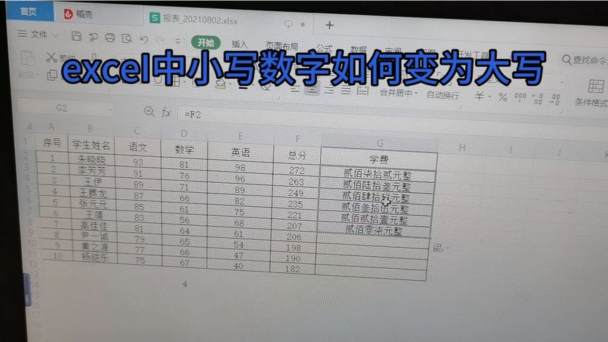 每日学习,每日进步:(5.excel中小写数字如何变为中文大写?)