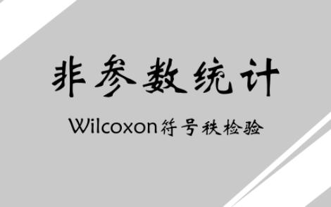 Wilcoxon符号秩检验
