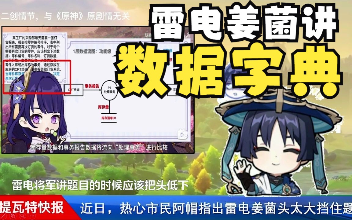 【雷电将军讲软件工程】03数据字典