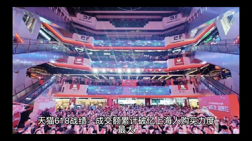 被疫情耽误的上海人购买力最强!天猫公布618战绩:成交额破亿!