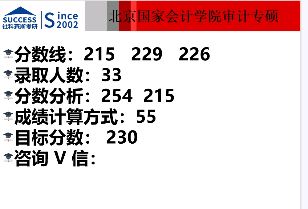 北京国家会计学院审计专硕最新院校解析