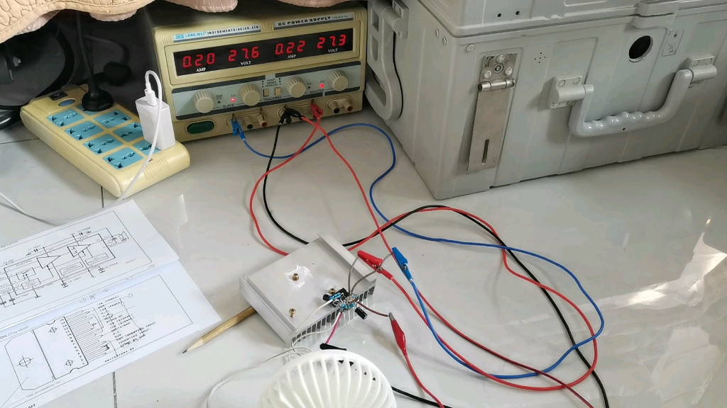 TDA7294芯片搭棚测试