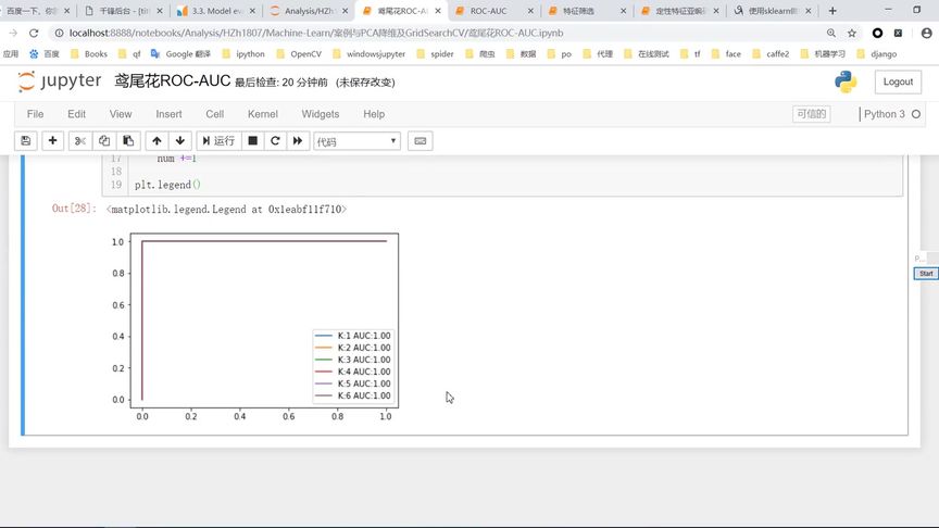 Python教程:第569讲,ROC-AUC使用鸢尾花数据进行绘