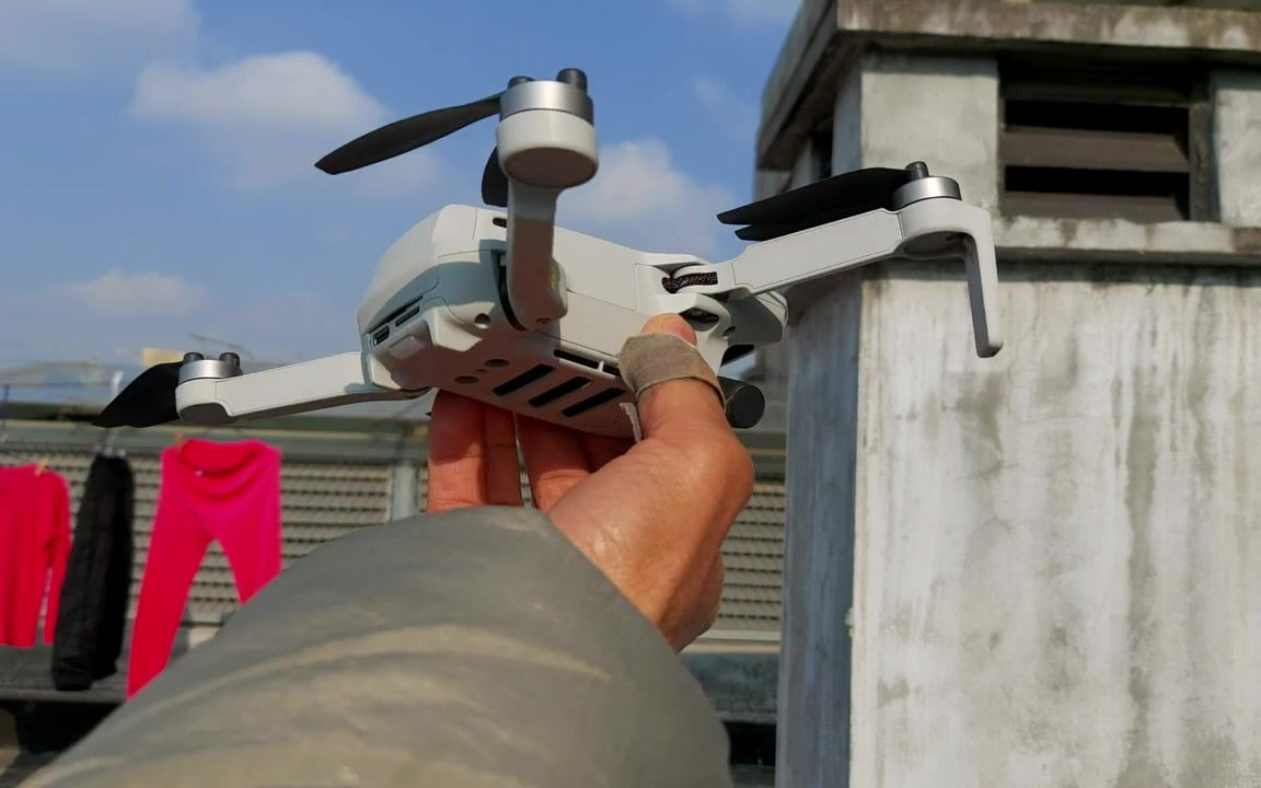 大疆无人机dji mini 2手持起飞、降落教程【小白学飞大疆无人机 dji ...