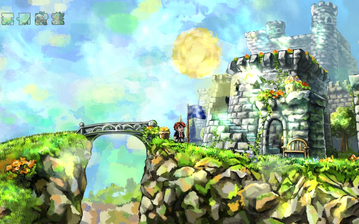 【时空幻境】braid(怀旧游戏)(全剧情 速通关 攻略 实况解说 +星星攻略)