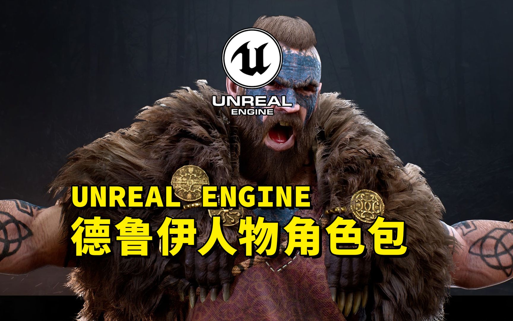 【UE虚幻资源】-UE4 德鲁伊人物角色包