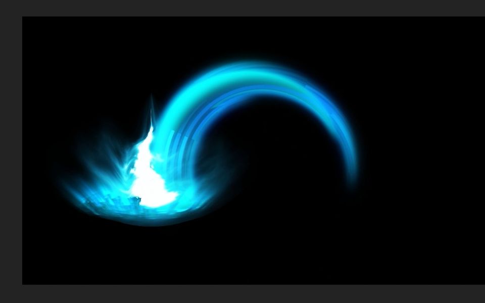 Ae蒙版和分形杂色制作蓝刀光教程