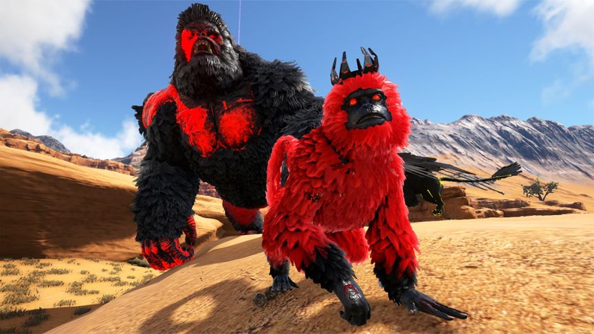 方舟生存进化:憨憨部落 43 会丢粑粑恶心人的小猴子