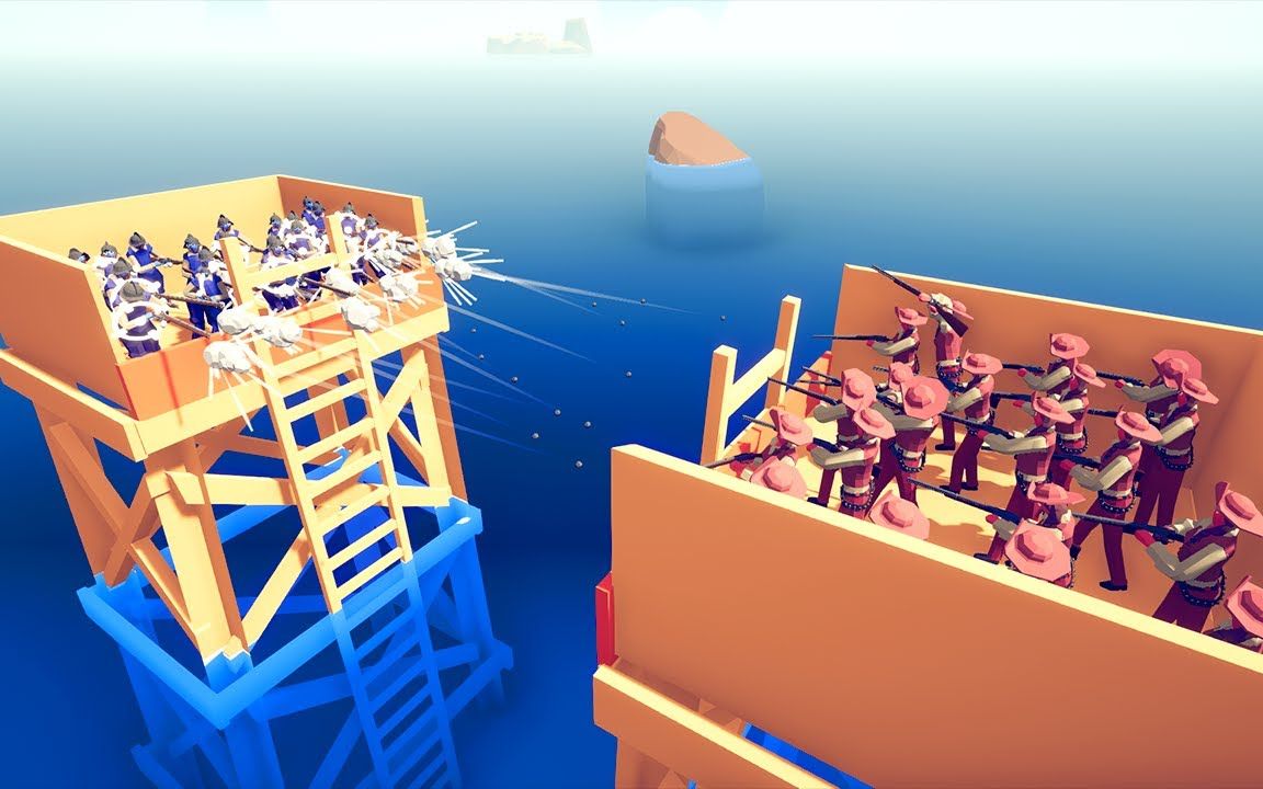全面战争模拟器:海上木楼战争_ Totally Accurate Battle Simulator