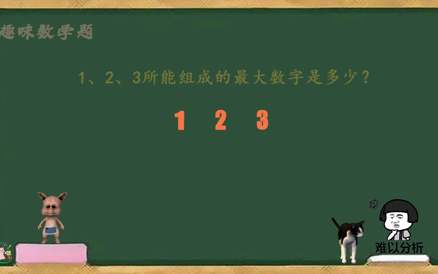趣味数学题:123能组成的最大数