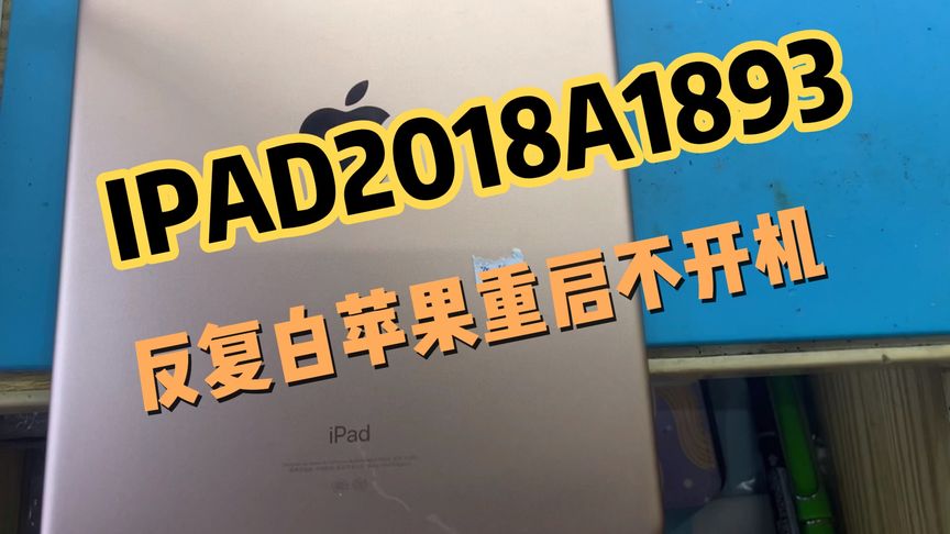 IPAD2018 A1893反复白苹果重启不开机 罪魁祸首居然是它